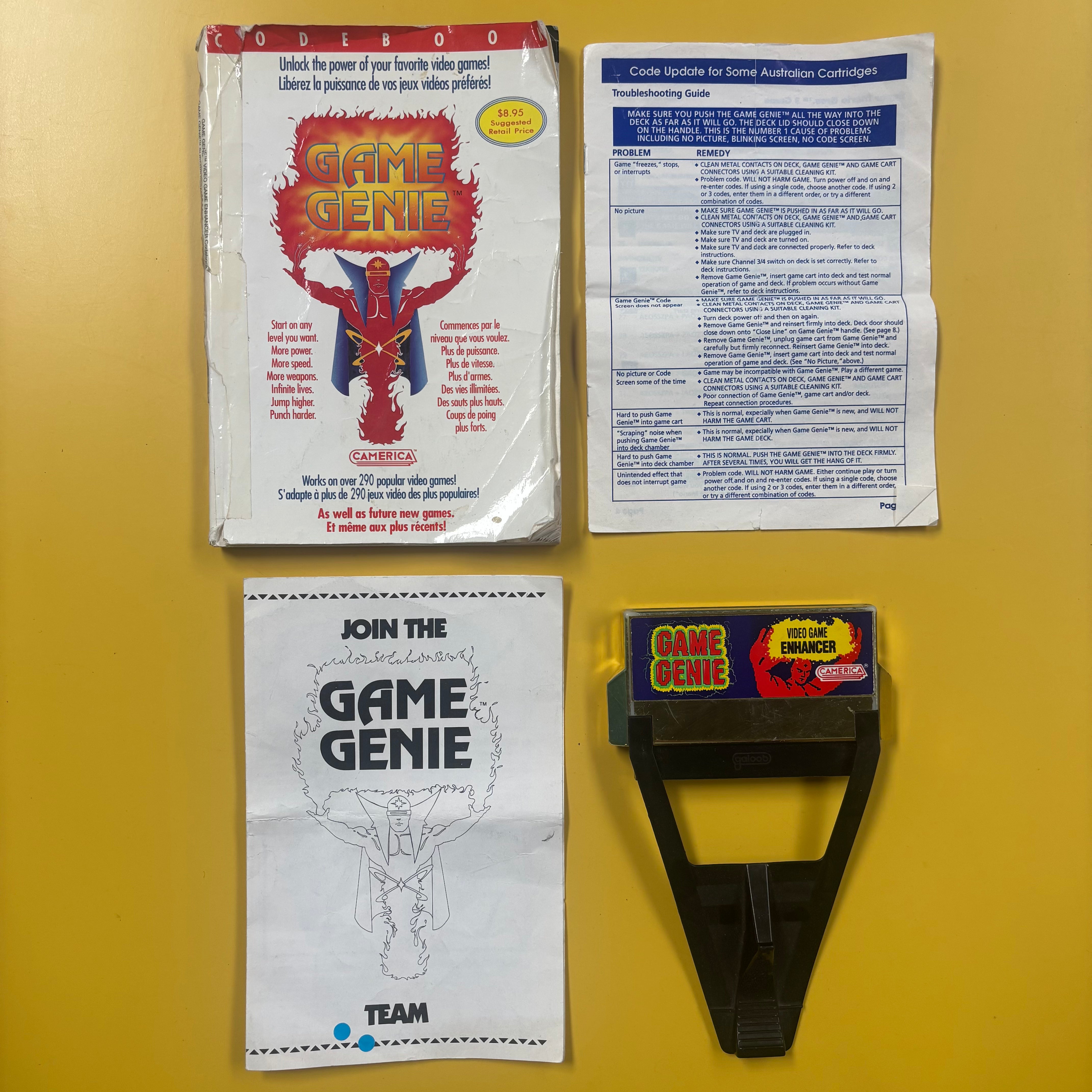 Buy NES - Game Genie + Code Book Online in Australia | NES - Game Genie ...