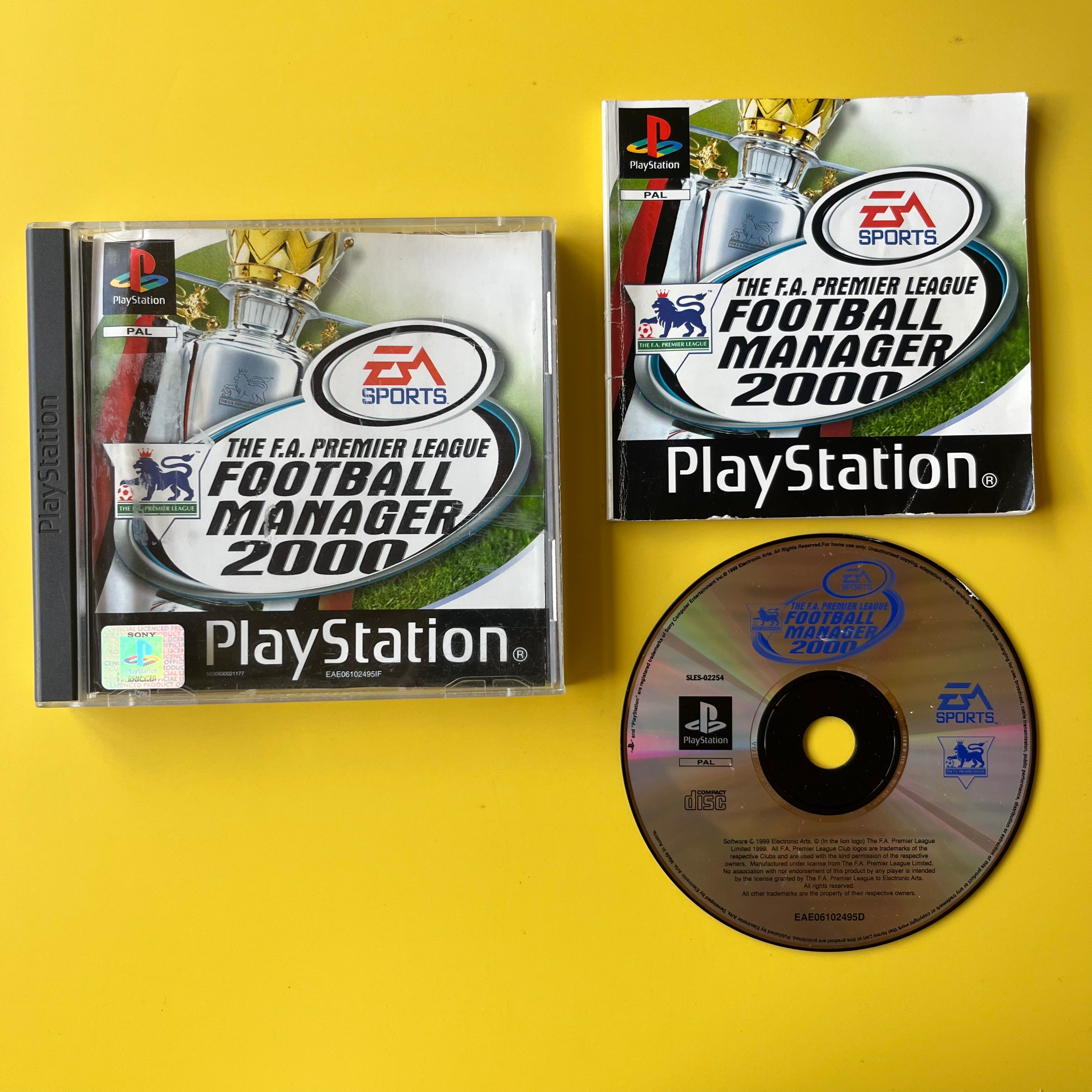 Buy PS1 - The F.A Premier League Football Manager 2000 Online in ...