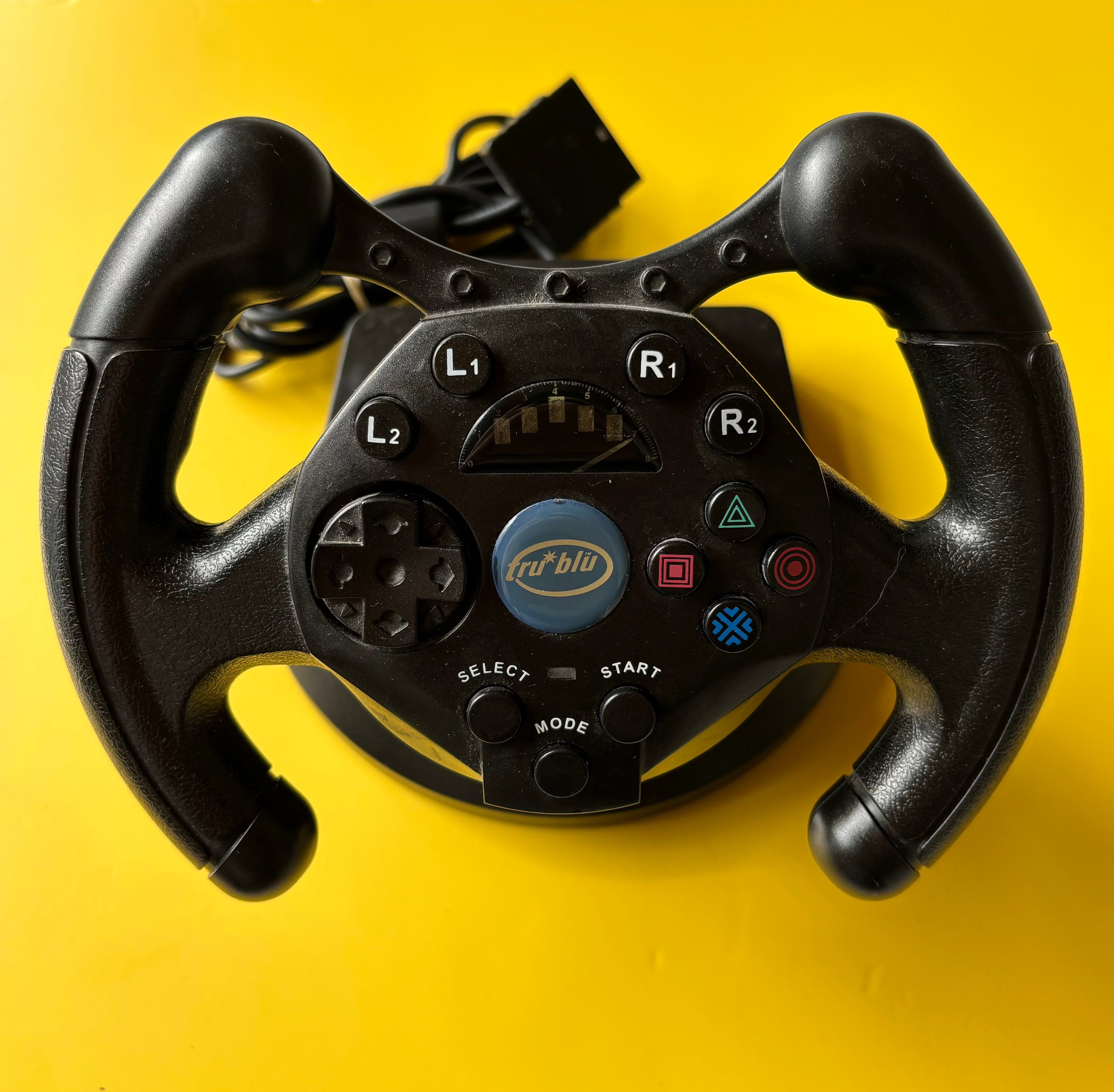 Buy PS1 + PS2 - Tru Blue Wheel Controller Online in Australia | PS1 ...