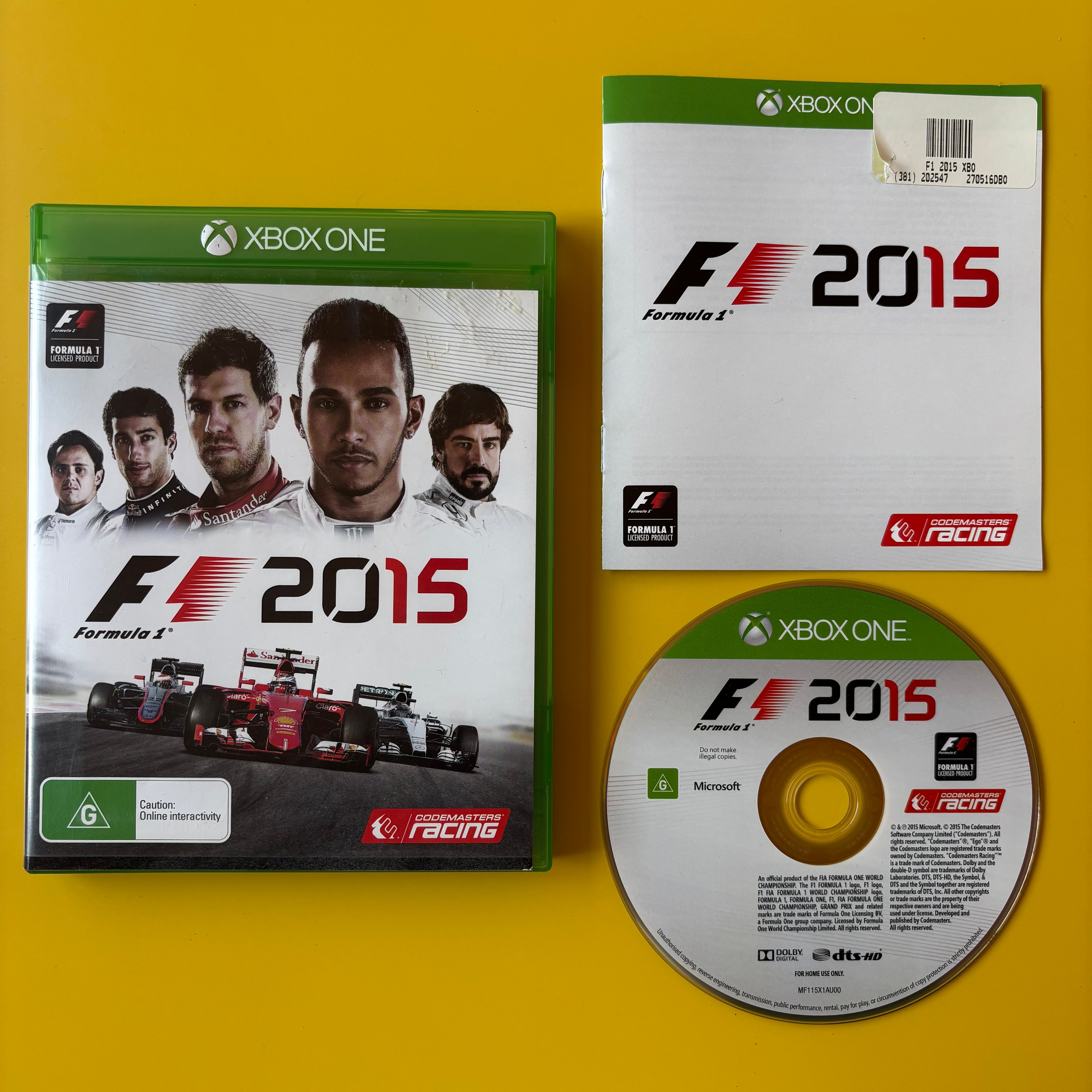 Buy Xbox One - F1 2015 Online in Australia | Xbox One - F1 2015 for Sale