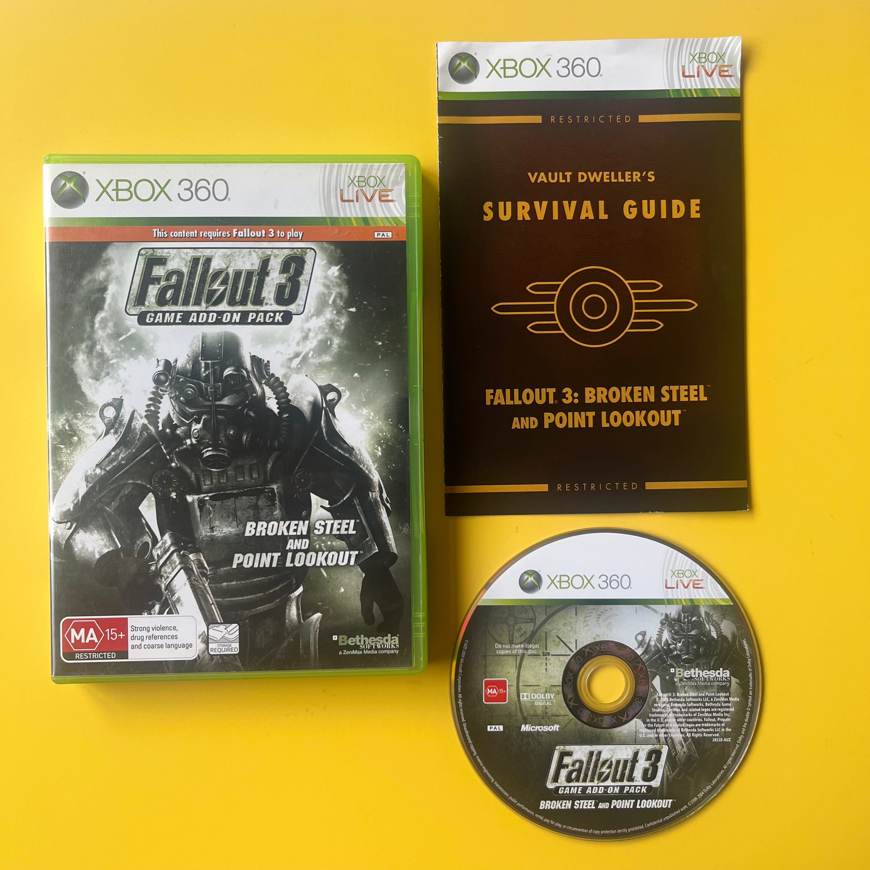 Buy Xbox 360 - Fallout 3 - Game Add-On Pack - Broken Steel And Point ...
