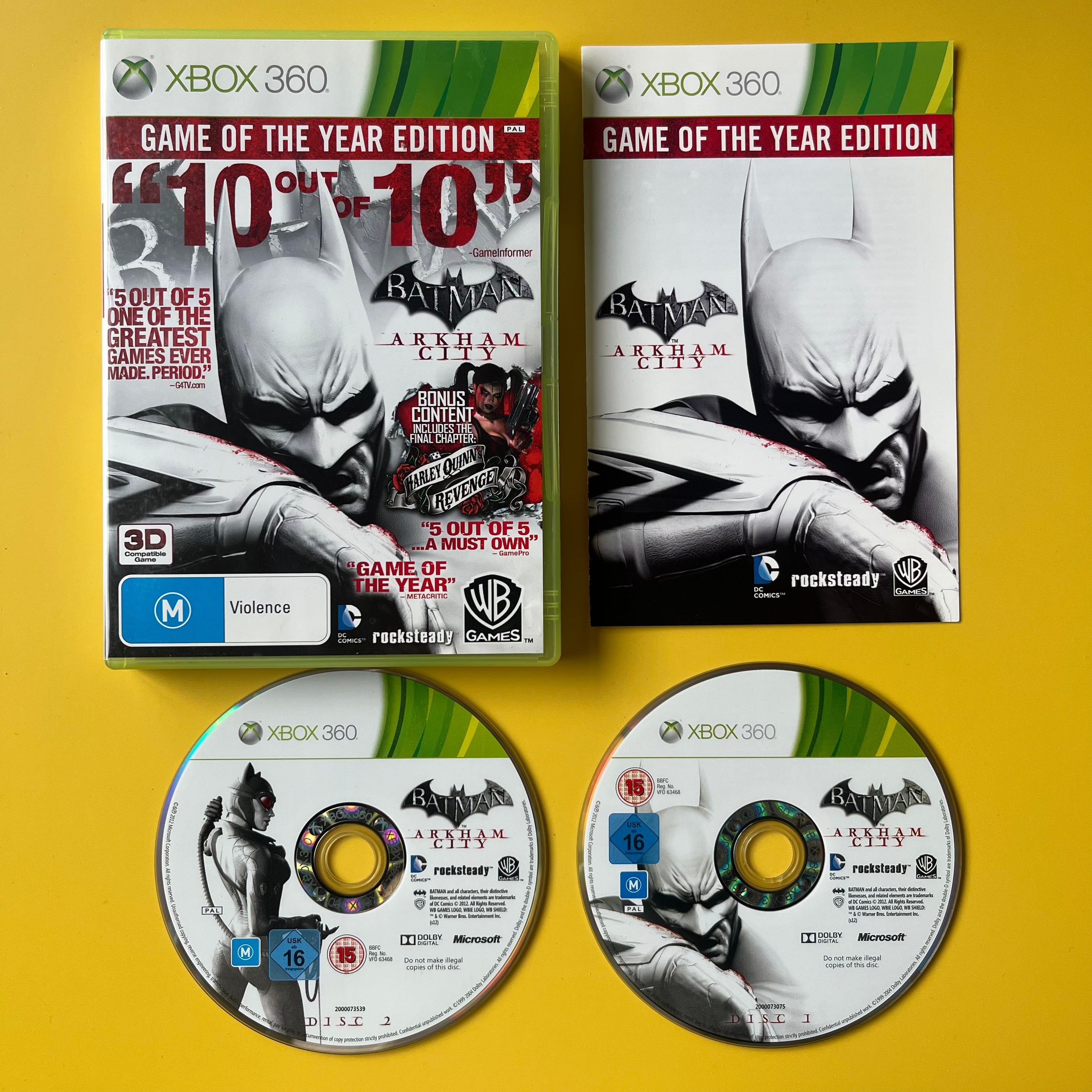Buy Xbox 360 Batman Arkham City Game of the Year Edition Online in Australia Xbox 360 Batman Arkham City Game of the Year Edition for Sale